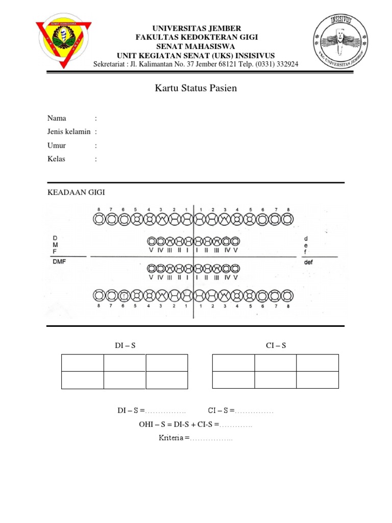 Kartu Status Pasien | PDF