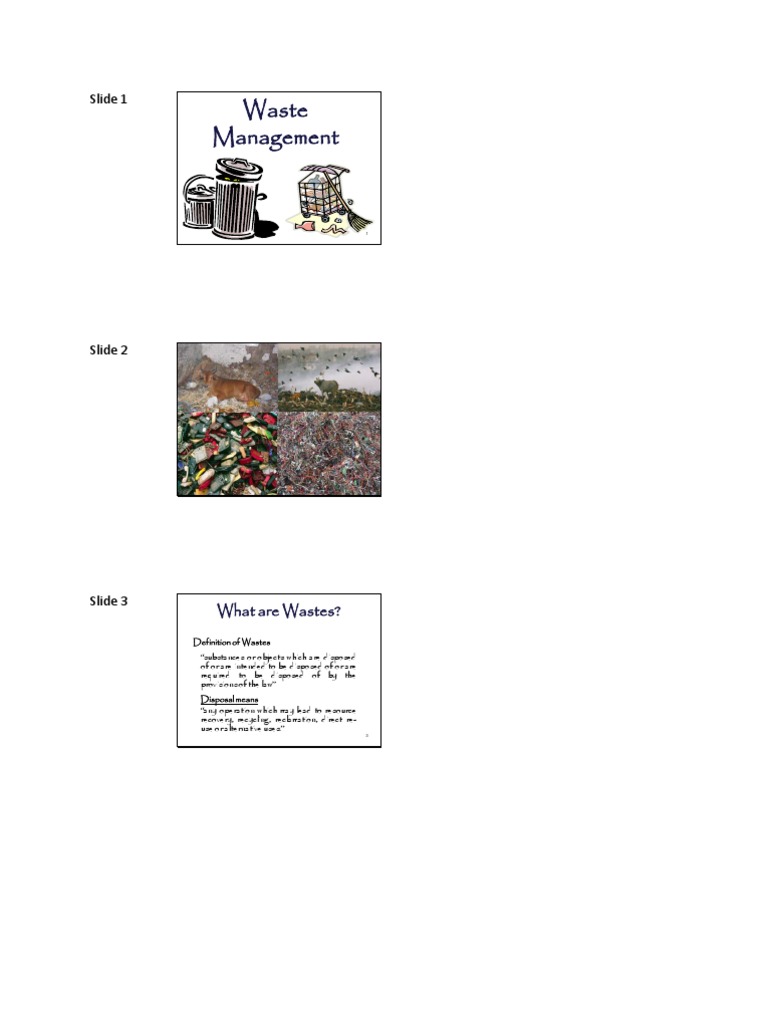 Waste Management PDF | PDF | Recycling | Waste