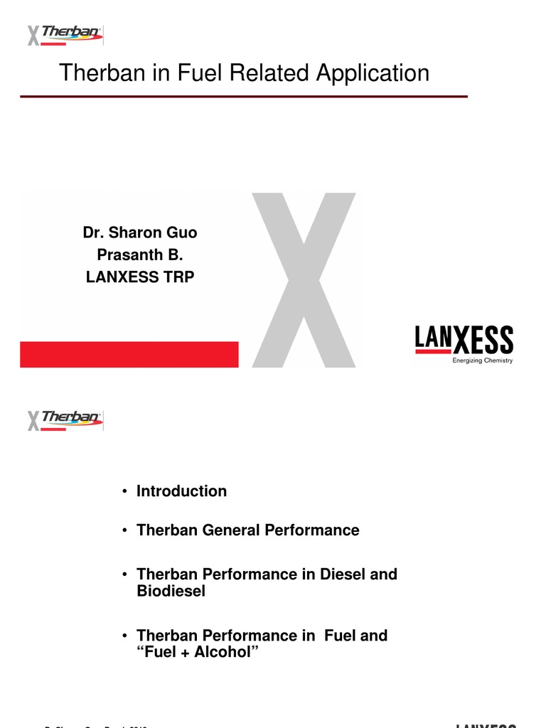 Therban in Fuel Related Applications - Prasanth B PDF | PDF | Emission ...