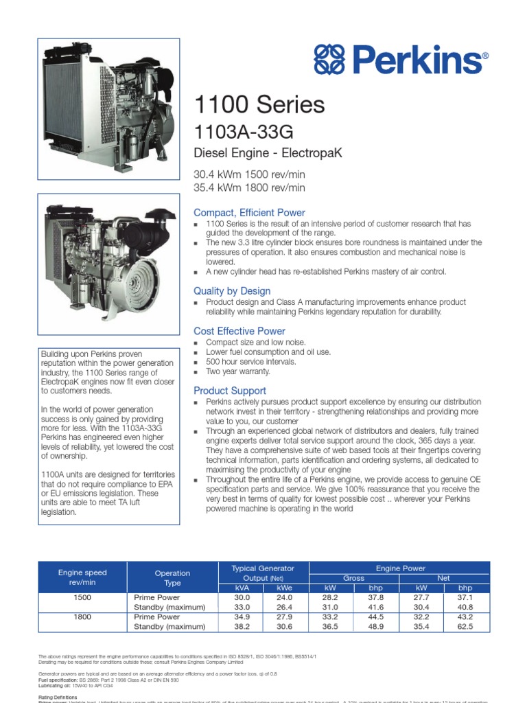 1103a 33G | PDF | Engines | Diesel Engine