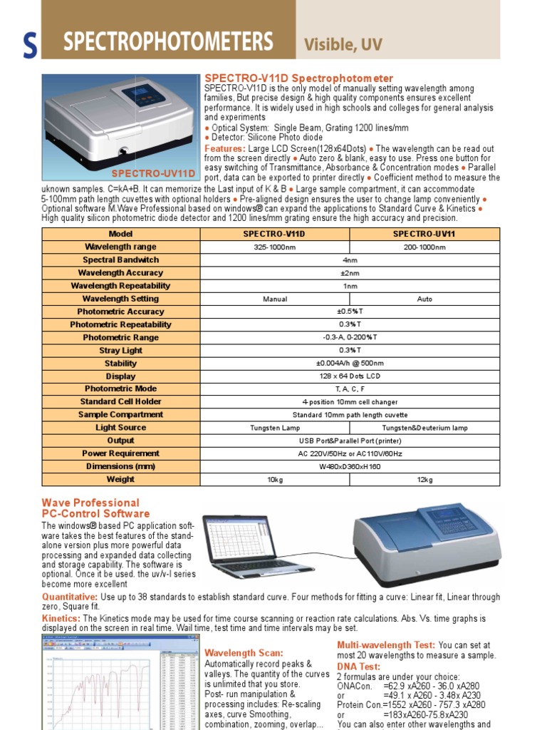 SpectroPhotoMeter - Catalog | PDF | Fourier Transform Infrared ...