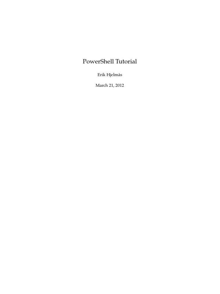 powershell-tutorial-pdf-regular-expression-software-engineering