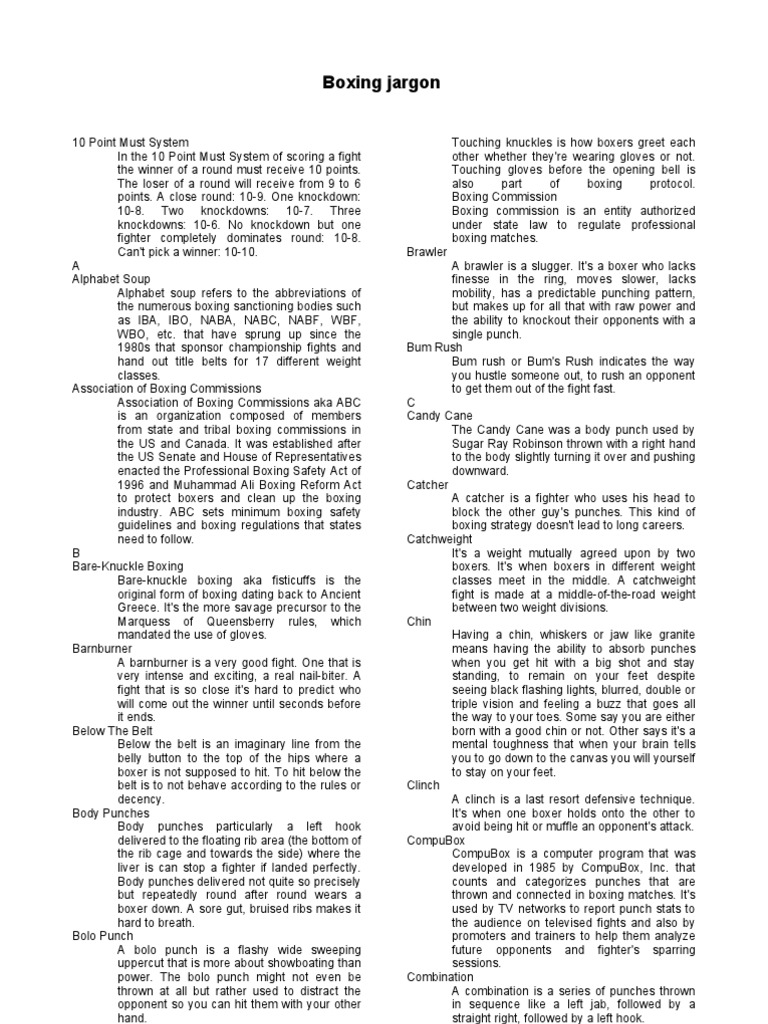 Boxing | PDF | Combat | Sports