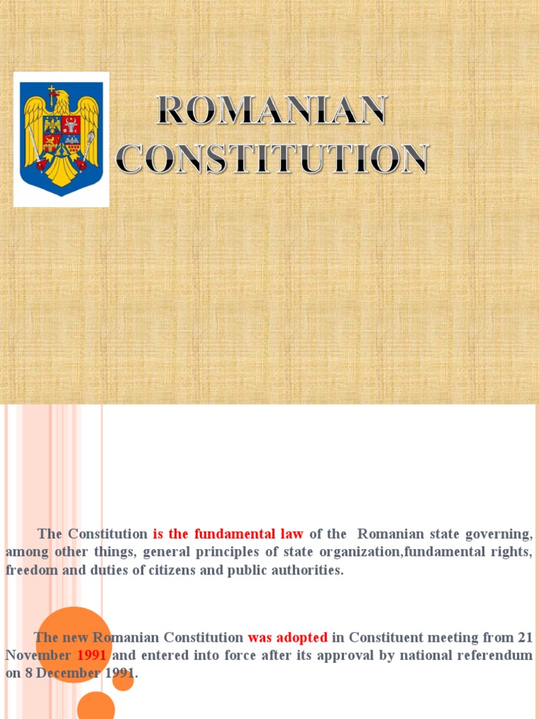 Romanian Constitution | PDF | Constitution | Justice