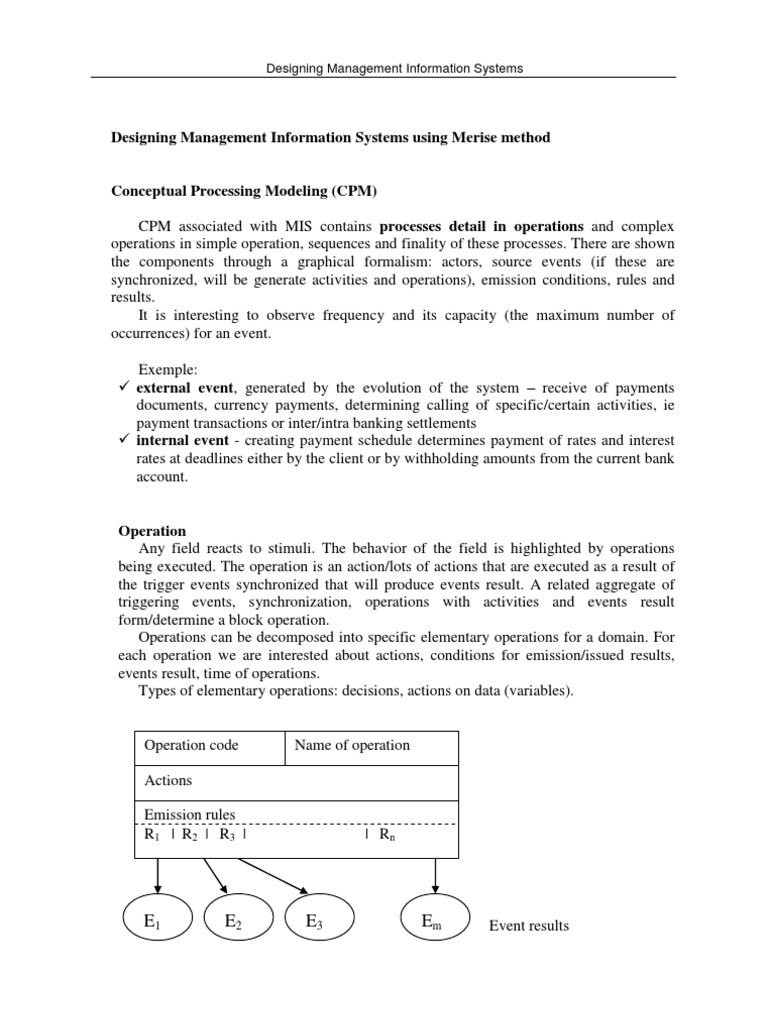 Designing MIS using Merise | PDF | Client–Server Model | Databases