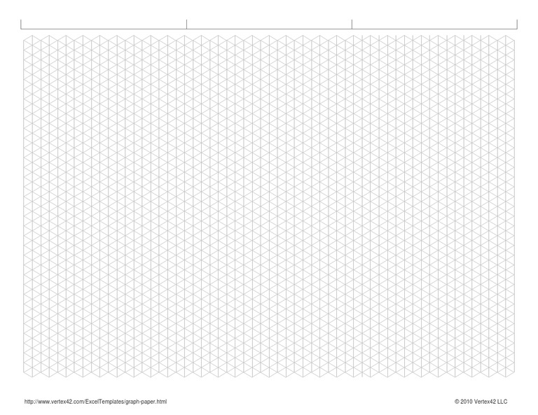 Isometric Graph Paper Landscape PDF
