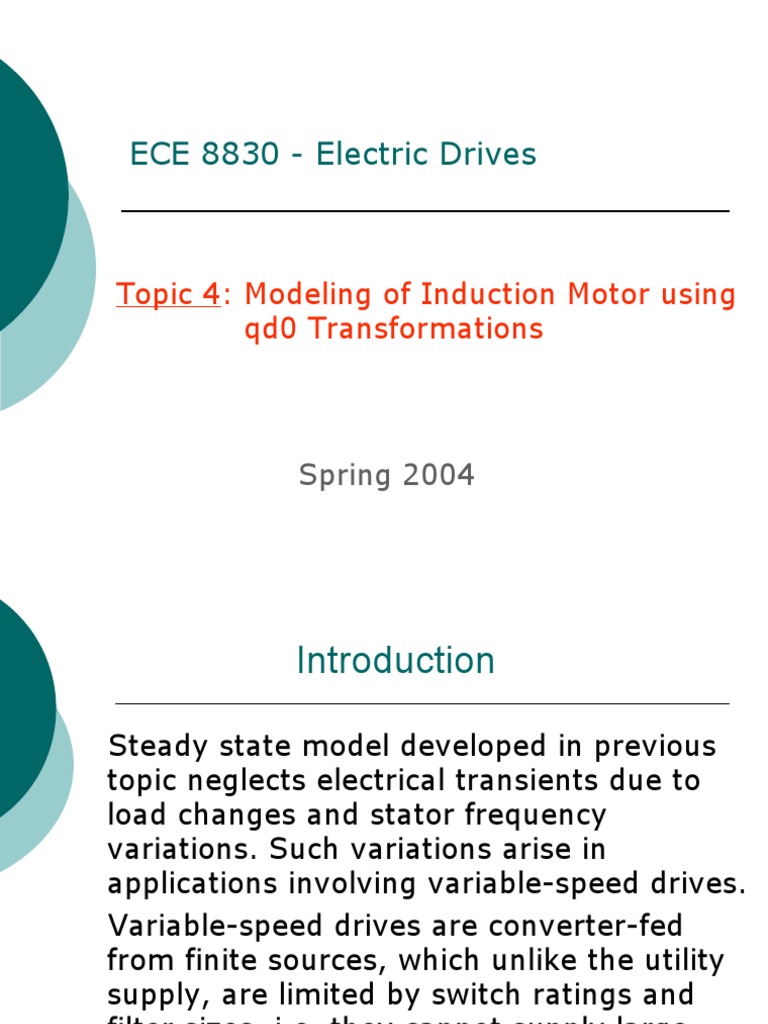 Modelling of IM Using DQ Transformation | PDF | Electric Motor | Force