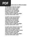 Letra de Un Millon de Amigos de Roberto Carlos PDF | PDF ...