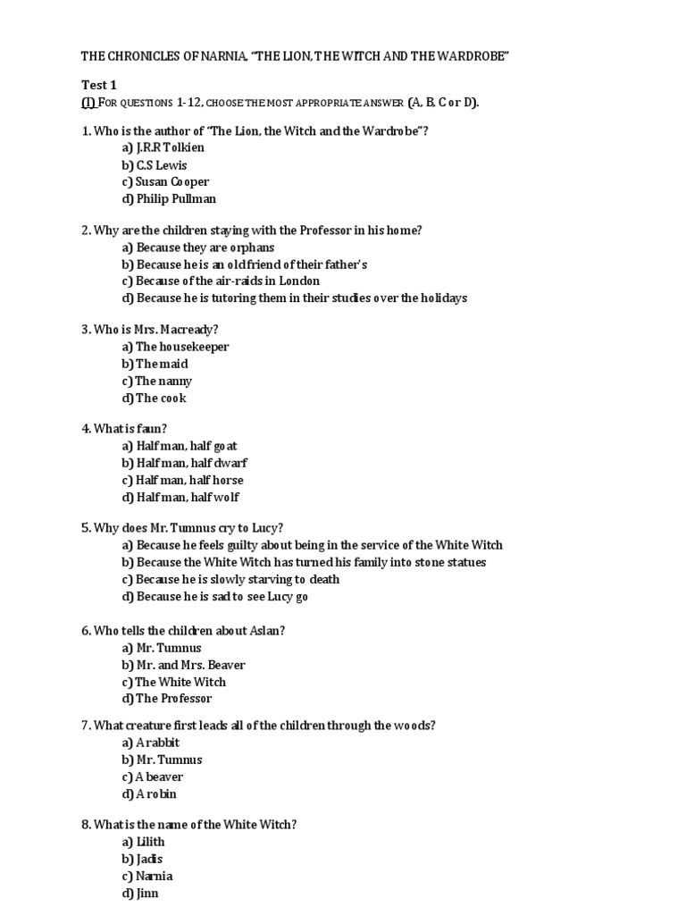 The Chronicles of Narnia | PDF | The Chronicles Of Narnia | Fantasy Worlds