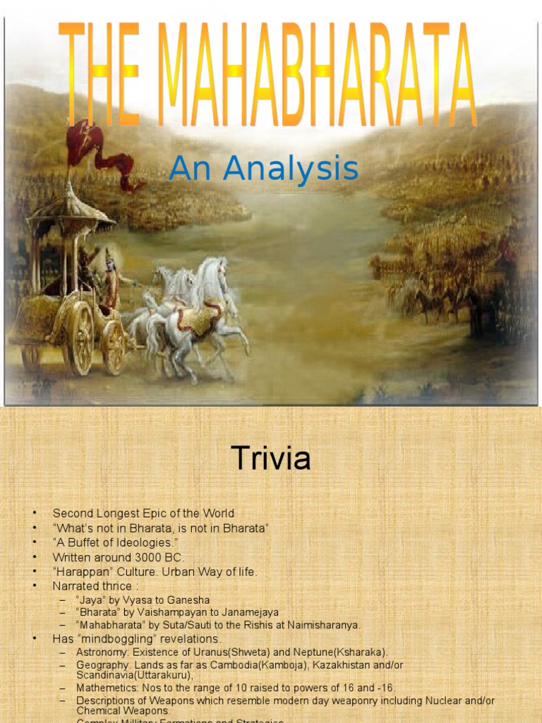 Analysis Mahabharata Revised | PDF | Hindu Mythology | Vaishnava Texts