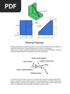 Welding Print Symbols