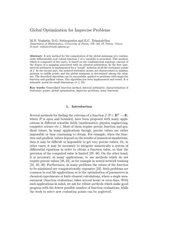 Test Functions PDF | PDF | Maxima And Minima | Mathematical Optimization