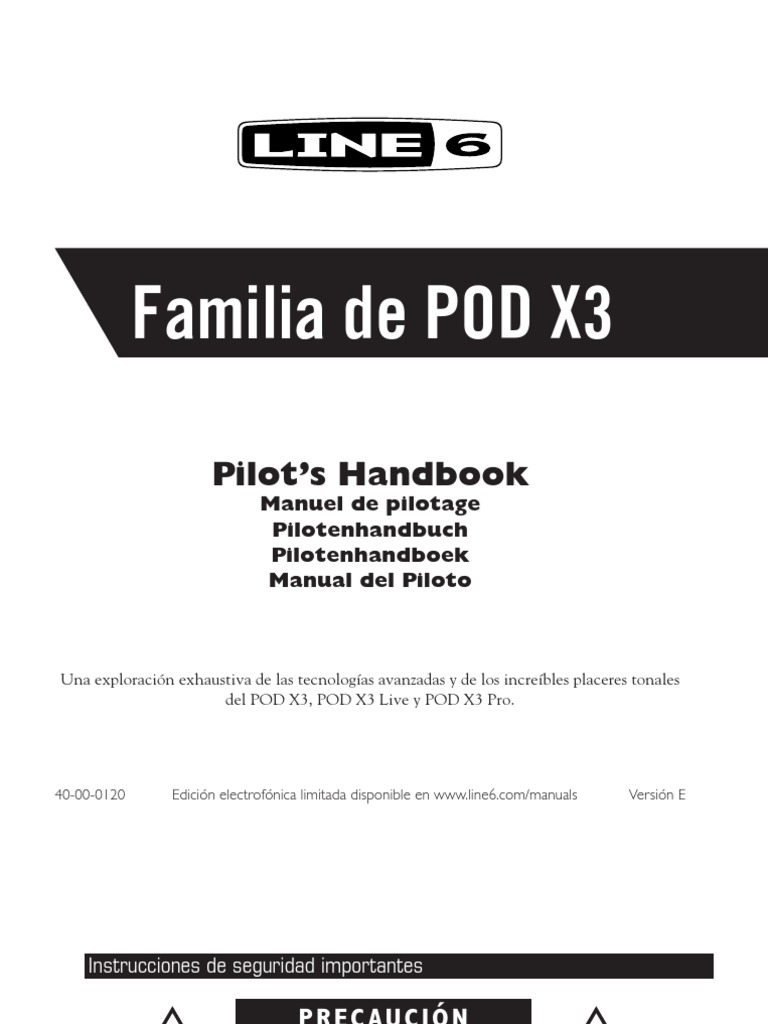 POD X3 Advanced Guide - Spanish (Rev E) PDF | PDF | Página de inicio ...
