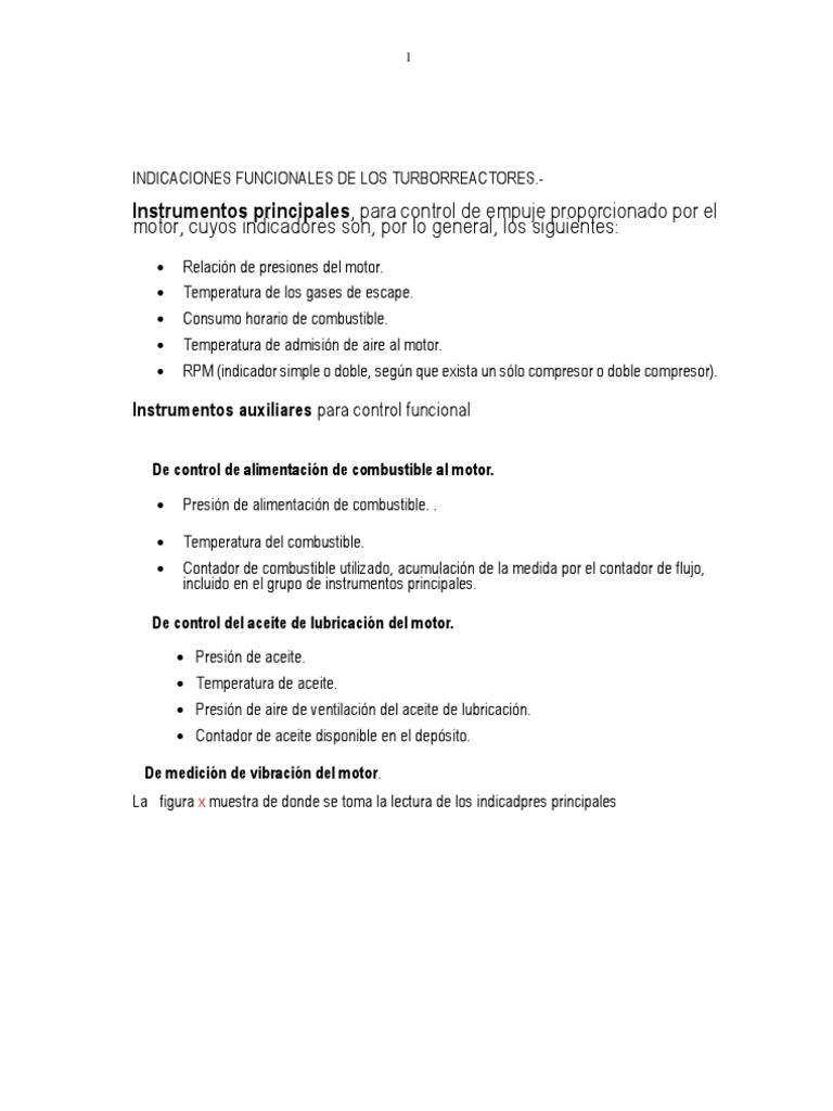 Indicadores Funcionales de Turborreactores | PDF | Compresor de gas | Presión
