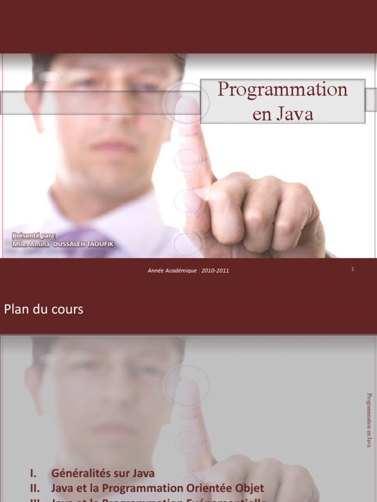 Cours J2ava | PDF | Classe (informatique) | Java (Langage de programmation)