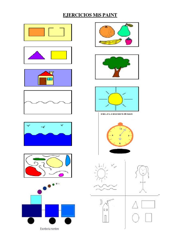 Ejercicios Ms Paint | PDF