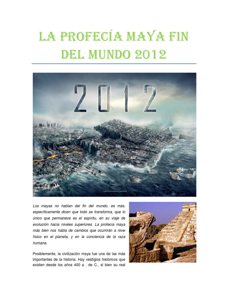 La Profecía Maya Fin Del Mundo 2012.zzzzzzzzzzzzzzzzzzzzzzzzzzzzdocx ...