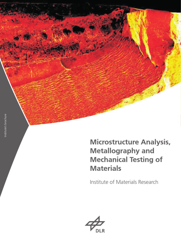 Microstructure Analysis & Testing Services | PDF | German Aerospace ...