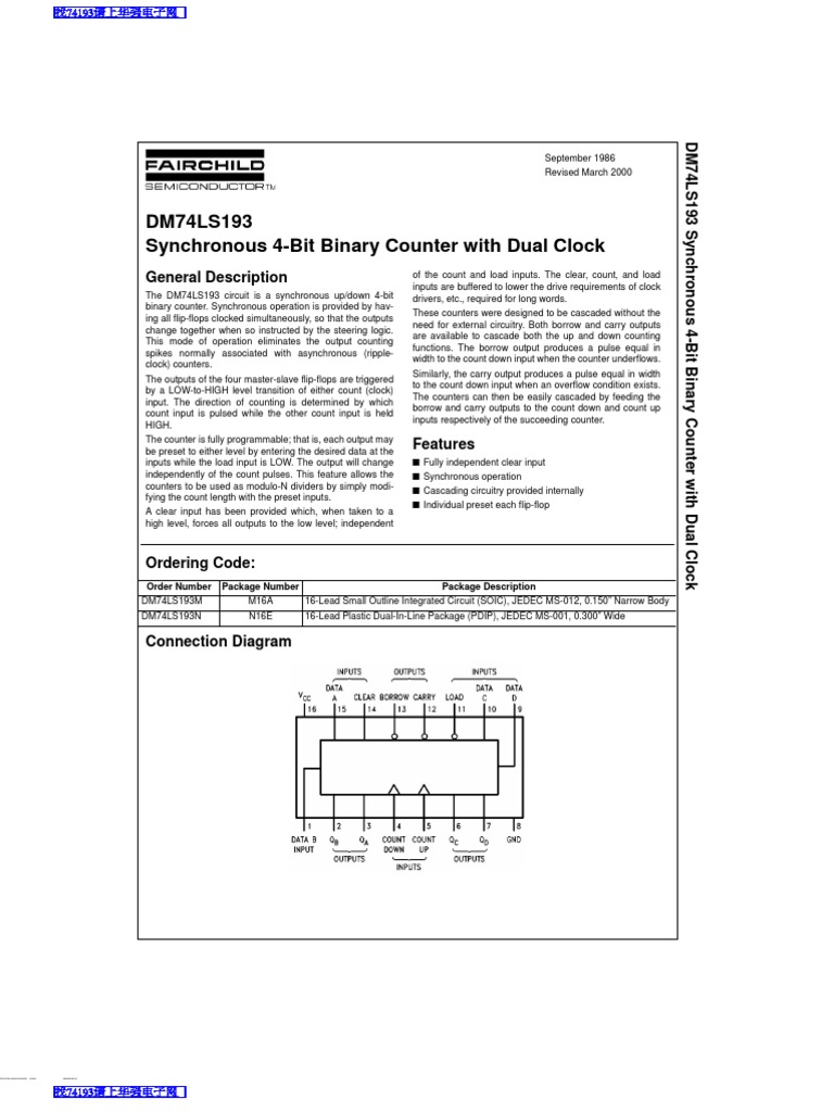 74193 Www.hqew.Com | Electronic Circuits | Clock