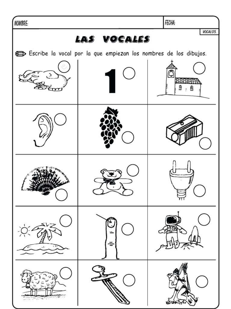 Vocales 5 | PDF