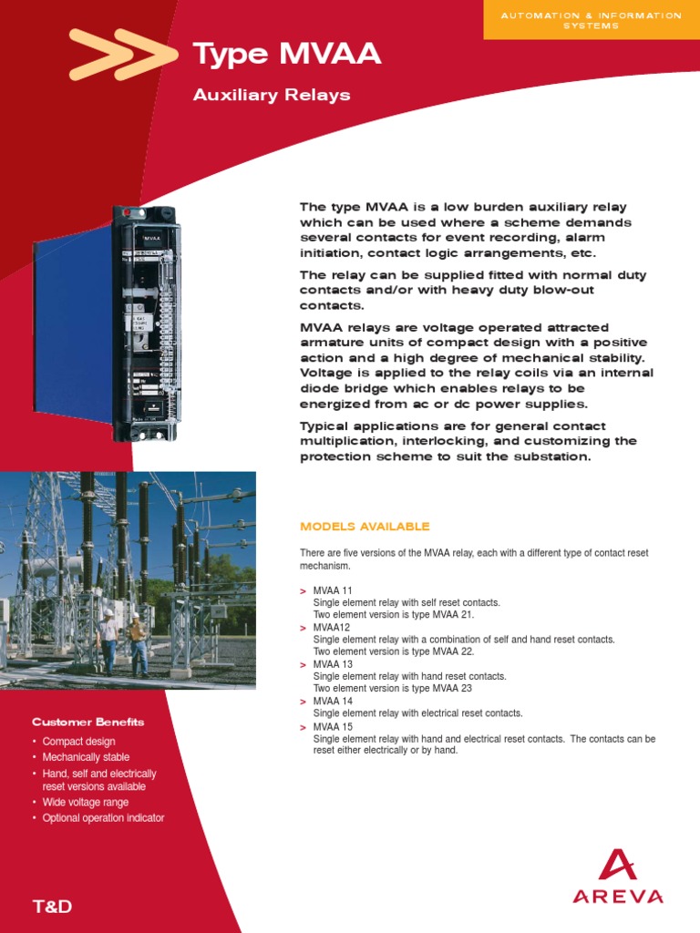 1082550070096-Mvaa en 0412 | PDF | Relay | Components