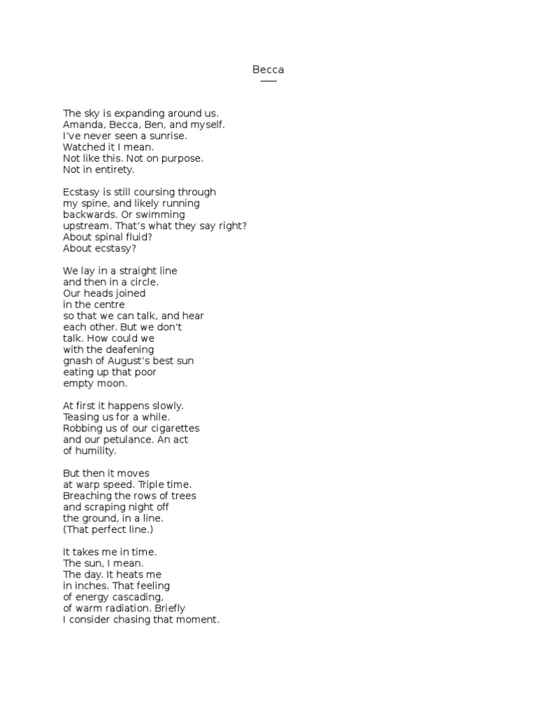 Becca | PDF | Nature