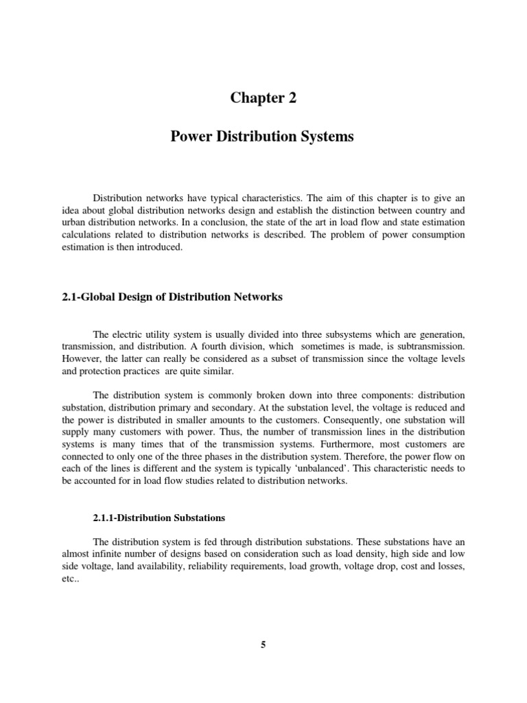 Types of Distribution Power | PDF