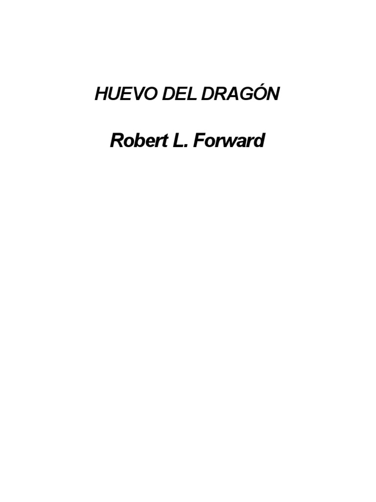 Robert L. Forward - Huevo Del Dragon | PDF | Estrellas | Dom