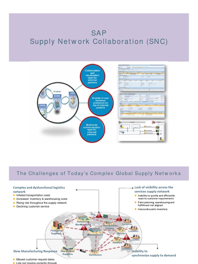 SNC Presentation | PDF | Supply Chain | Enterprise Resource Planning