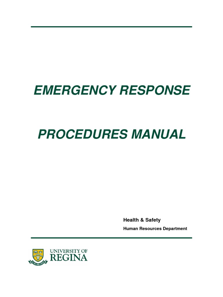 Emergency Response Procedures Manual PDF | PDF | Emergency ...