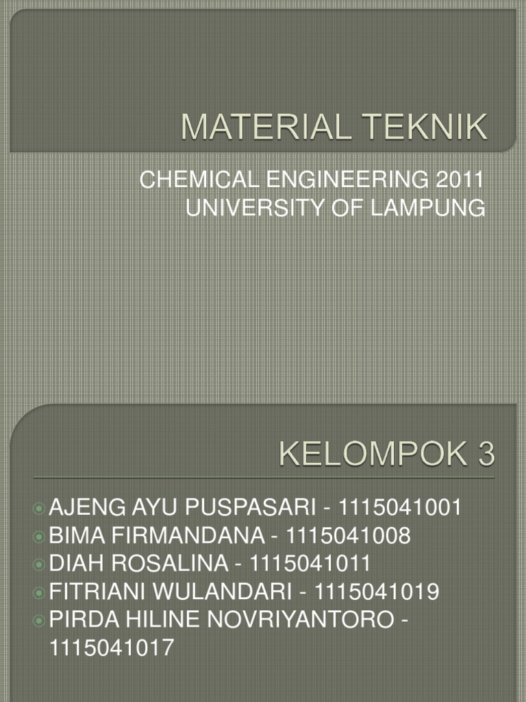 Material Teknik | PDF | Teknologi & Rekayasa