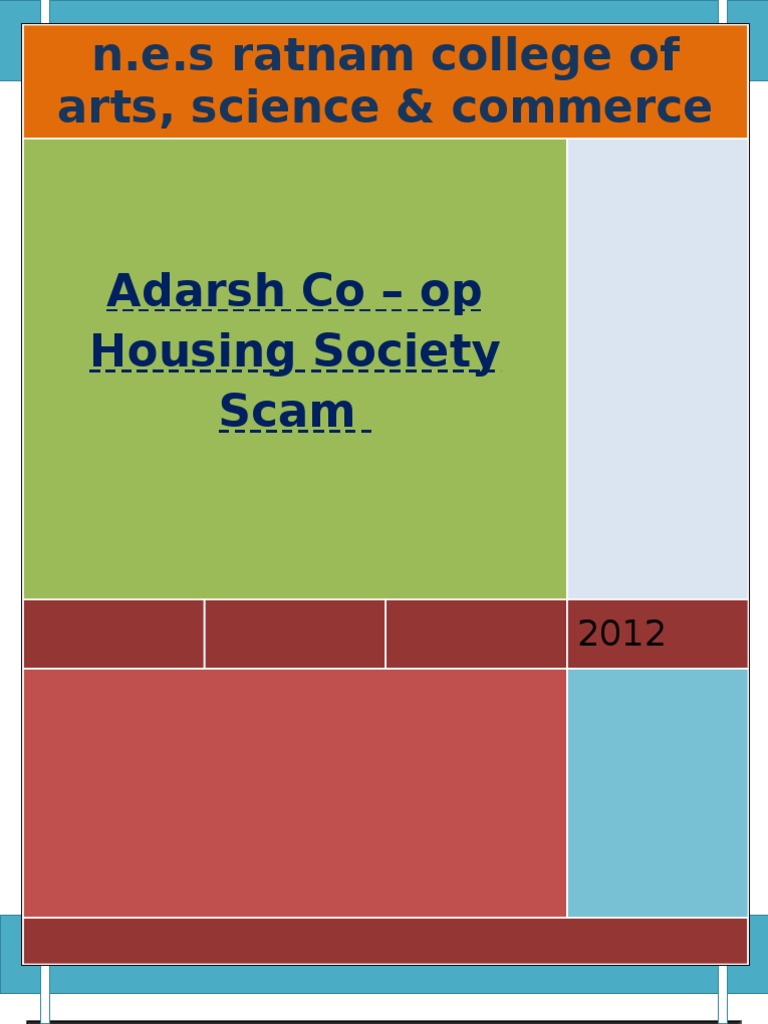 Adarsh Housing Society Scam Overview | PDF | Government Of India ...