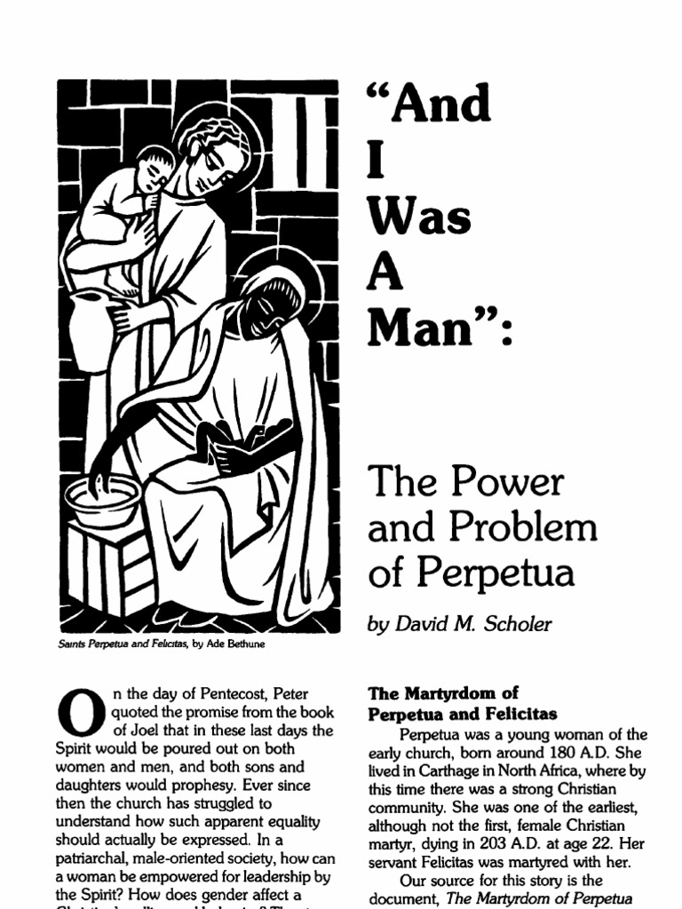 David M. Scholer, "And I Was A Man" - The Power | PDF | Veil | God