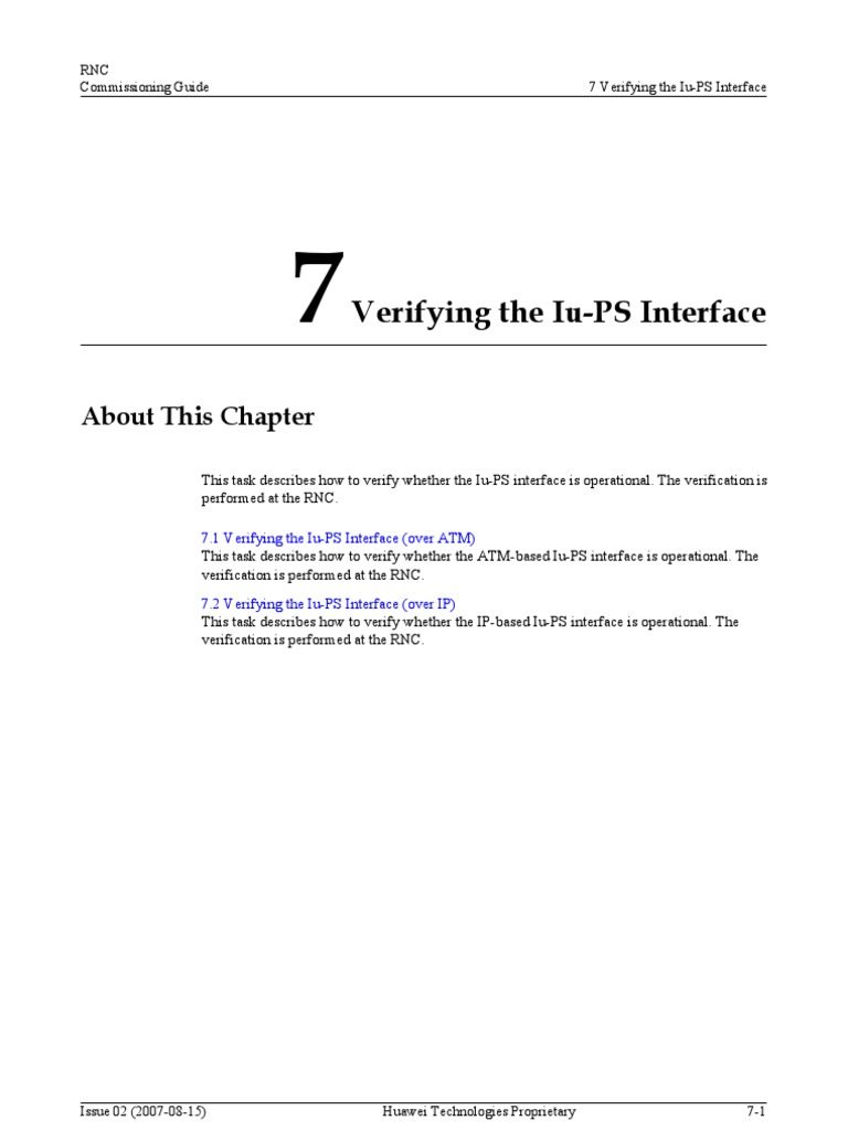 Verifying The Iu-PS Interface: About This Chapter | PDF | Asynchronous ...