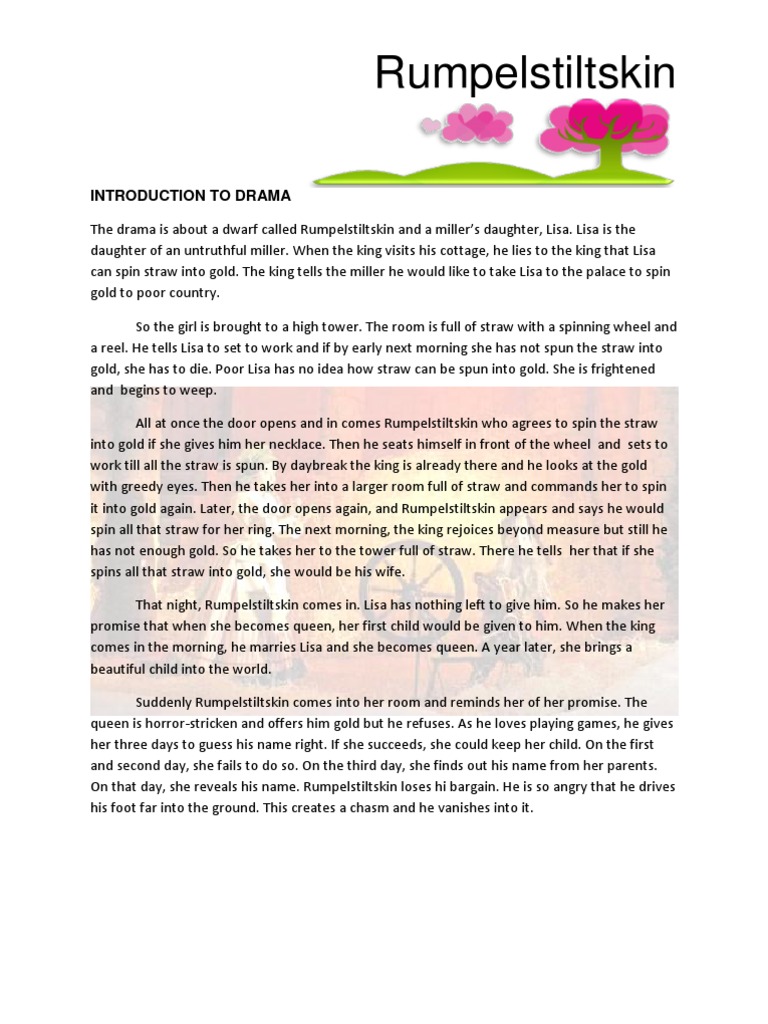 Drama Rumpelstiltskin | PDF