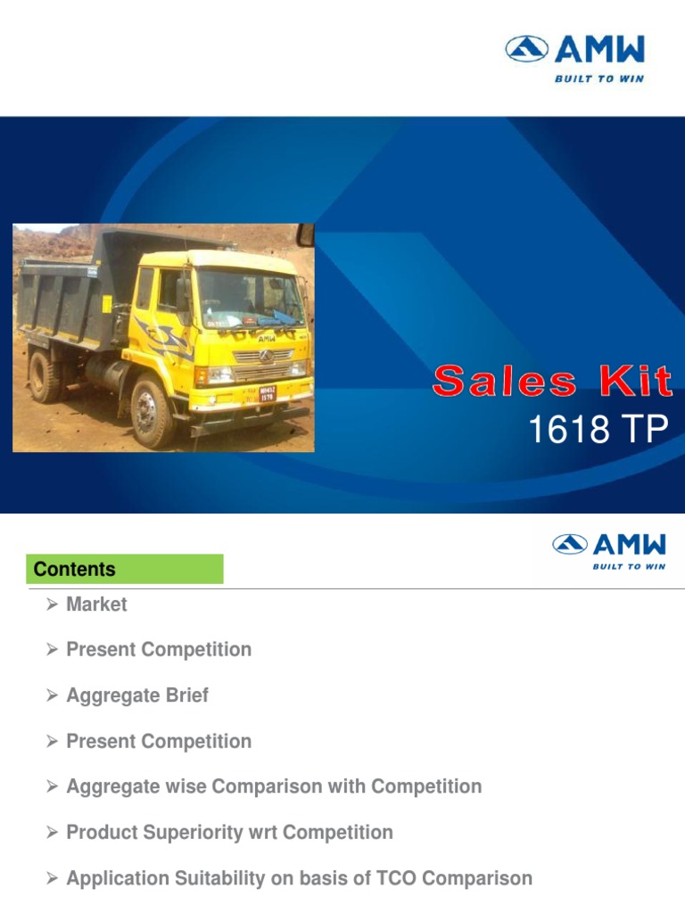 AMW 1618 TP Sales Kit Overview | PDF | Axle | Transmission (Mechanics)