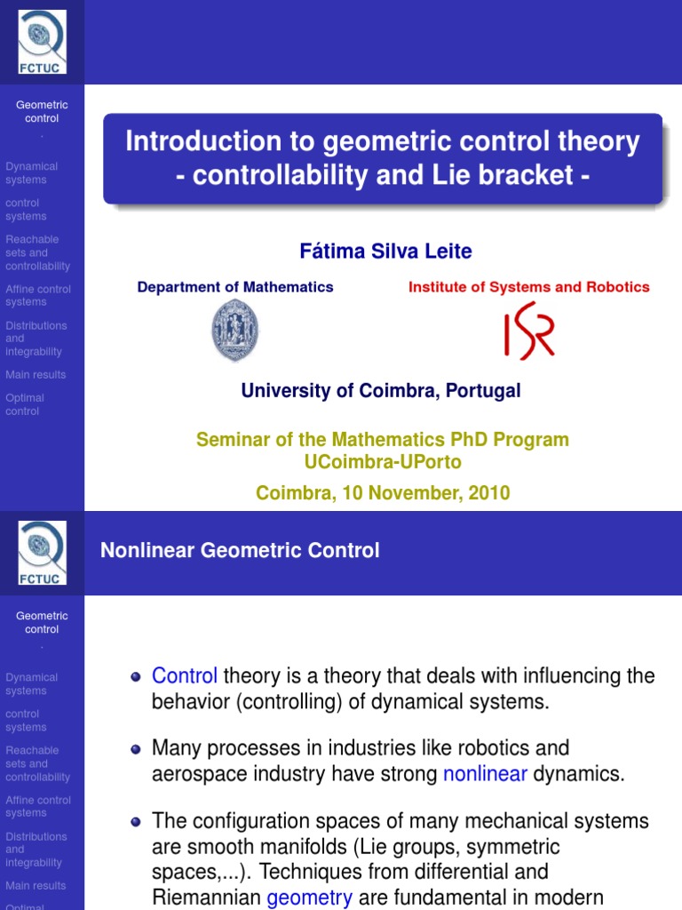 Introduction To Geometric Control Theory - Controllability and Lie ...