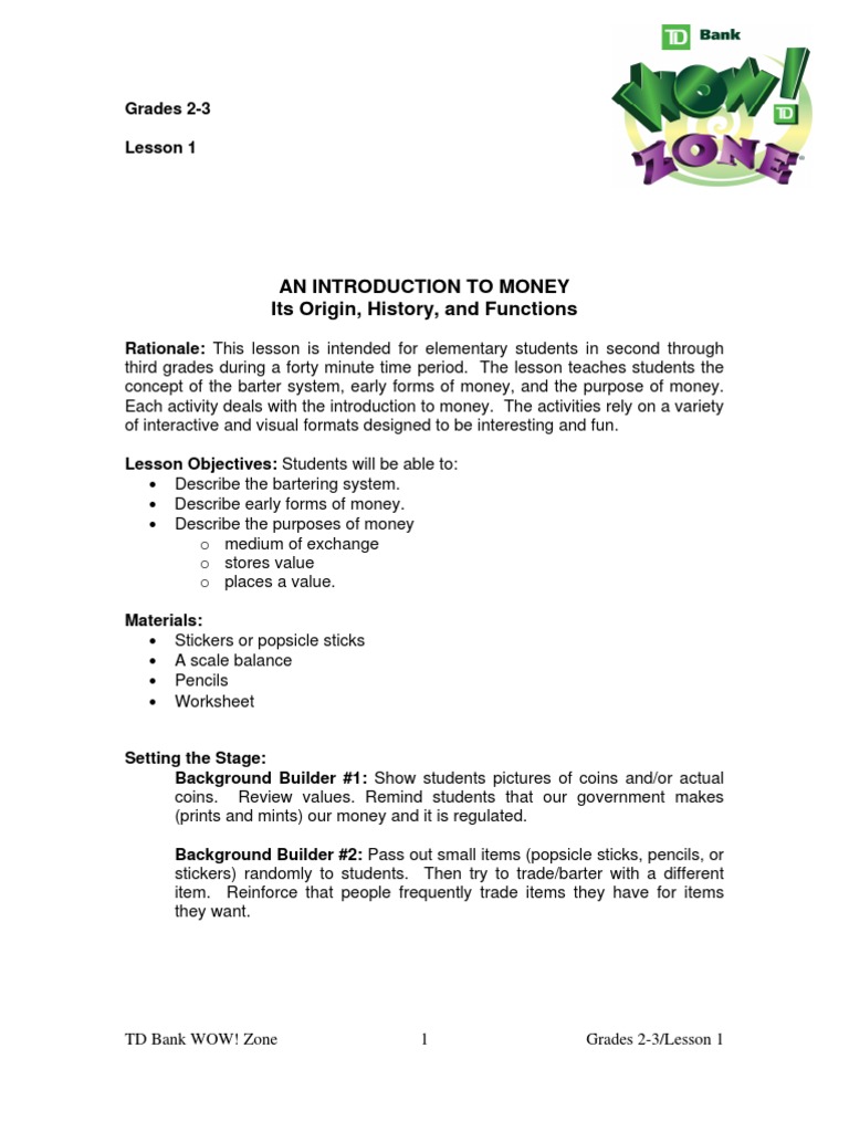 An Introduction To Money Its Origin, History, and Functions | PDF ...