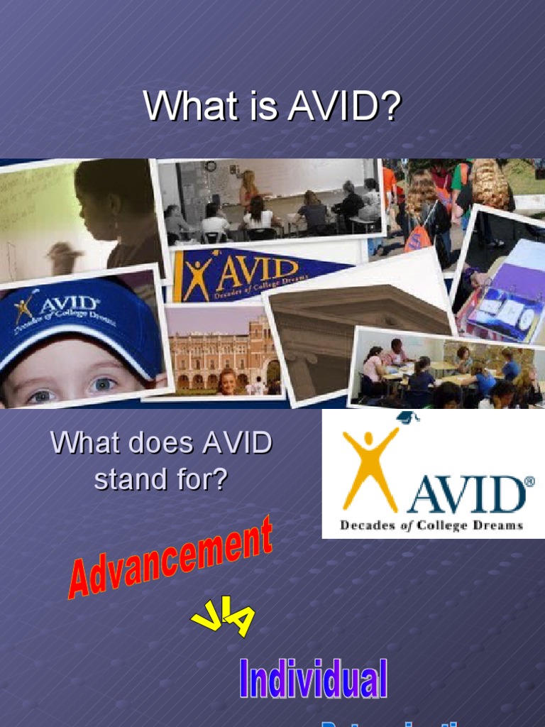 What Is AVID? Powerpoint | PDF | Change | Cognition