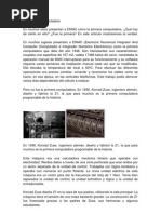 La Computadora Z3: Primer Modelo Programable | PDF | Informática ...