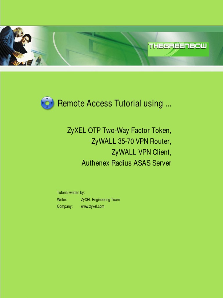 How To Configure VPN Remote Access With OTP 2-Way Factor and Authenex ...