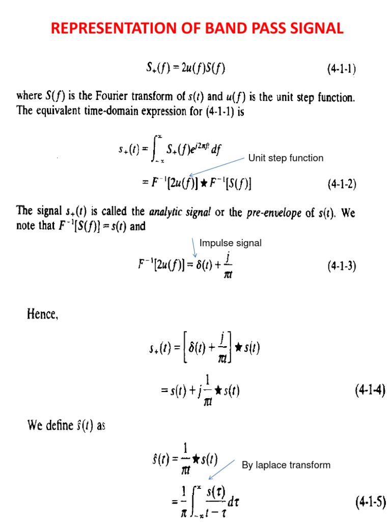 Band Pass Signal Representation | PDF