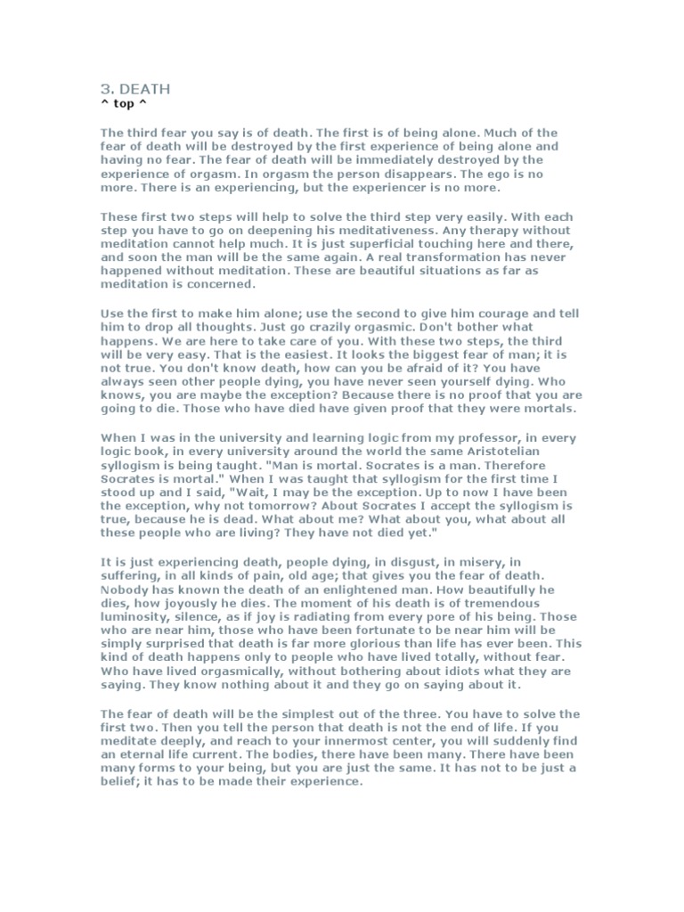 The Fear of Death | Download Free PDF | Psychological Concepts | Psychology