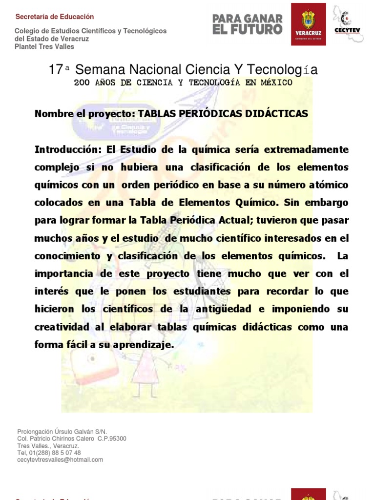 Tablas Periódicas Didácticas | PDF | Tabla periódica | Science