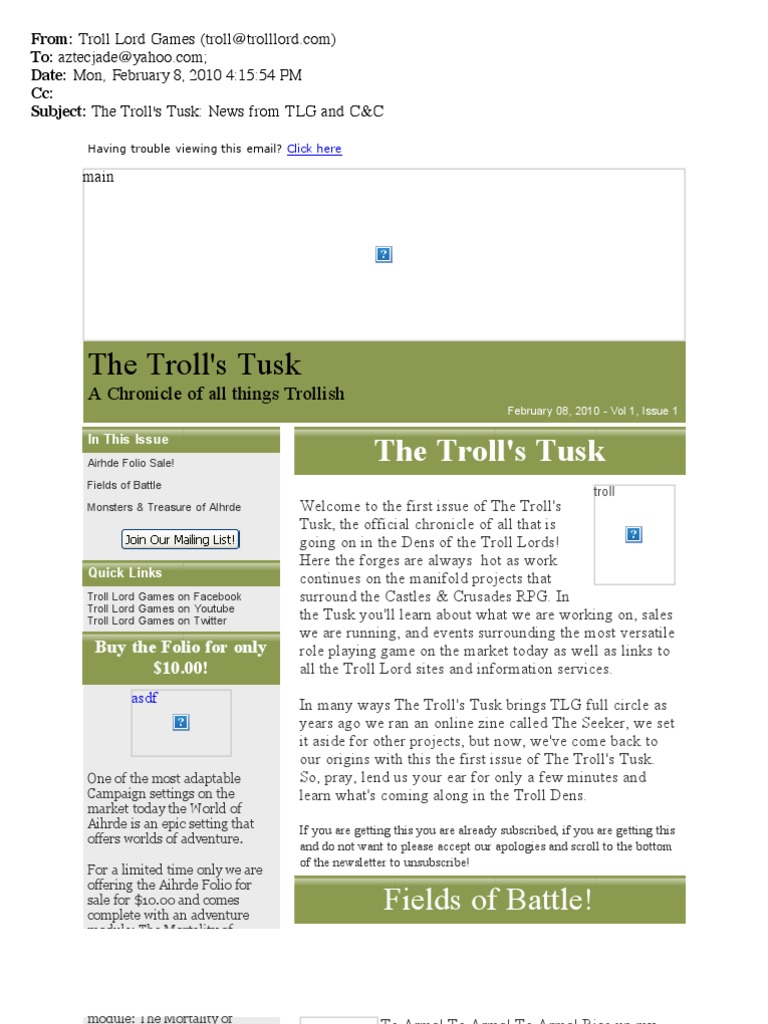 The Troll's Tusk | PDF | Leisure