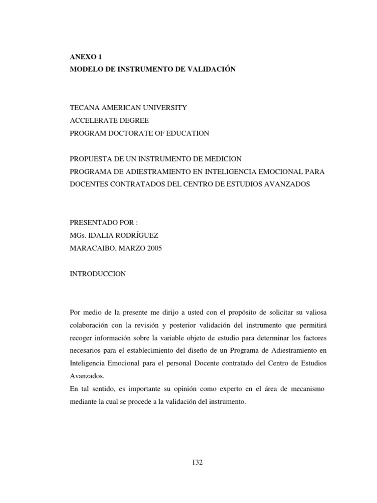 Tesis Idalia Rodriguez | PDF | Validez (Estadísticas) | Inteligencia ...
