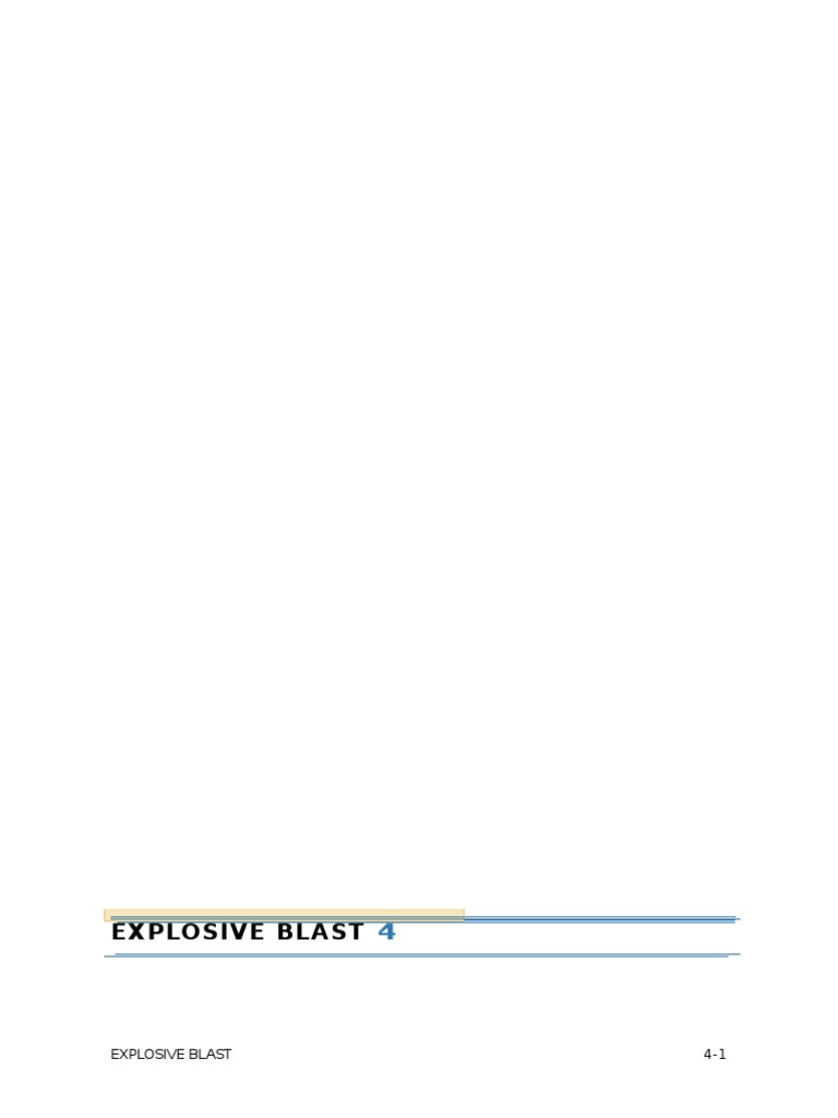 Explosive Blast 4-1 | PDF | Explosion | Bomb