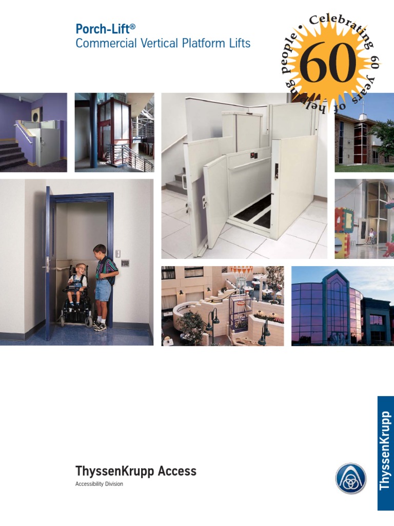 Porch Lift Brochure | PDF | Elevator | Door