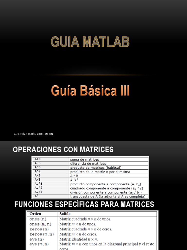 MatLab Dia 3 | PDF
