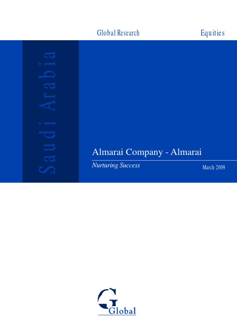 Almarai Initial 032009 | PDF | Dairy | Nestlé